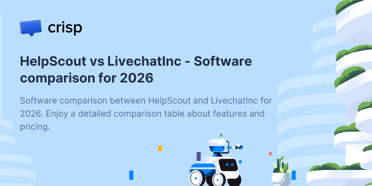 HelpScout vs LivechatInc - Software comparison for 2025 - Crisp
