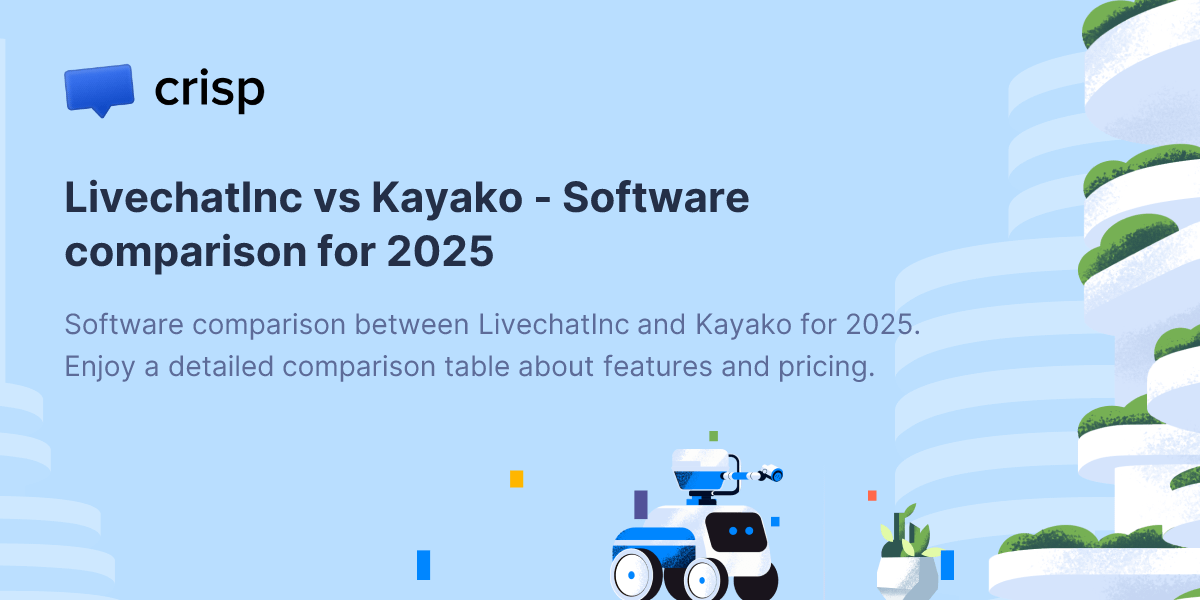 LivechatInc vs Kayako - Software comparison for 2025 - Crisp