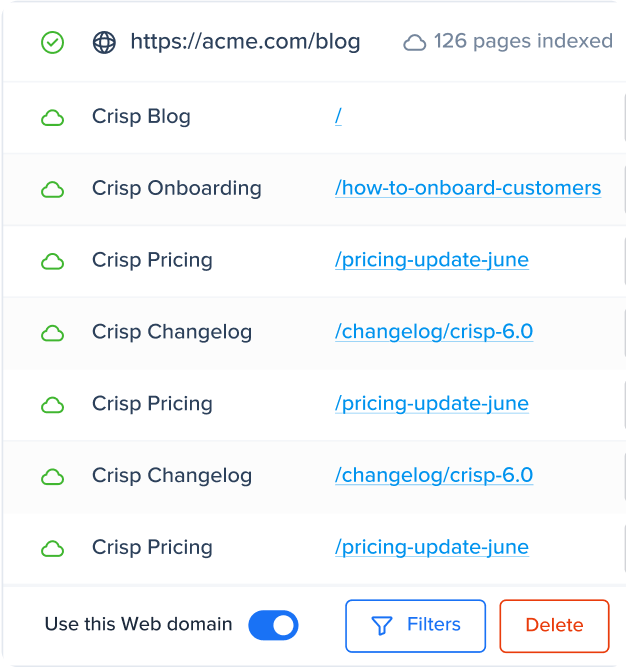 IA pour les équipes de service client - Essai gratuit - Crisp