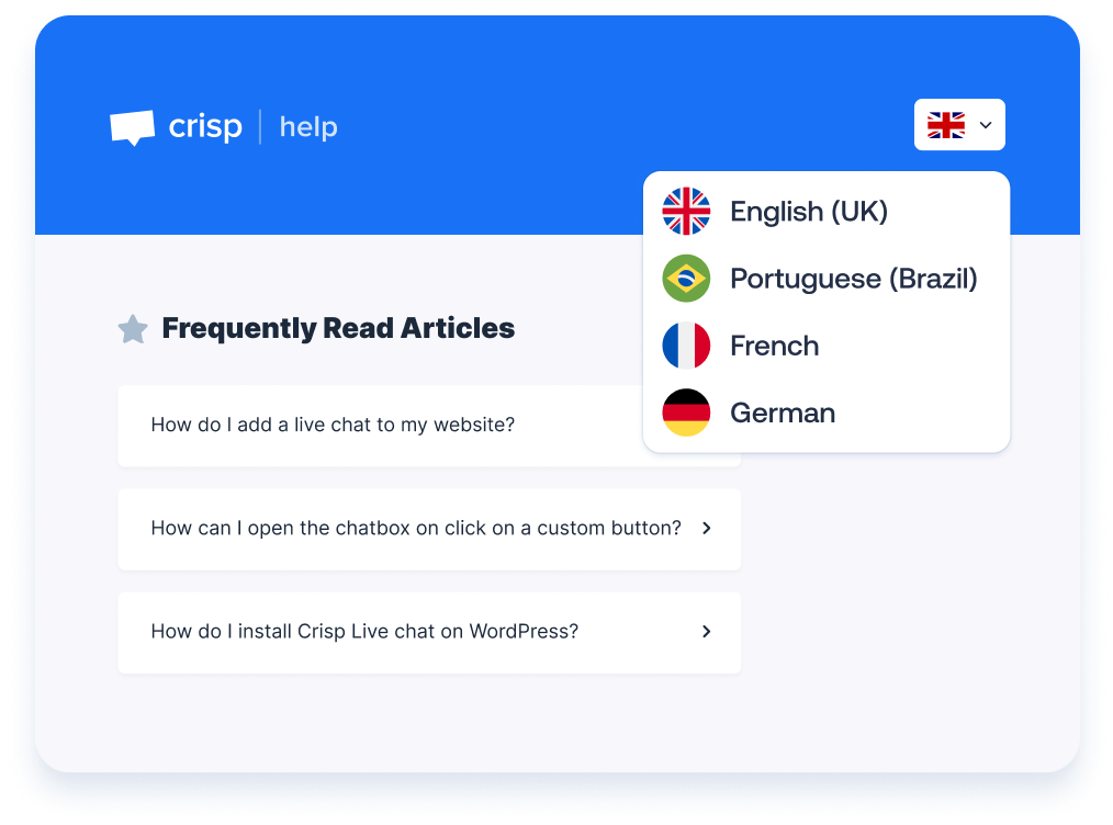 Multilingual Knowledge Base for Global Customer Support - Crisp