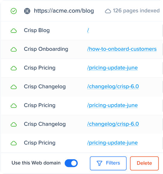 AI for customer service teams - Try for free - Crisp
