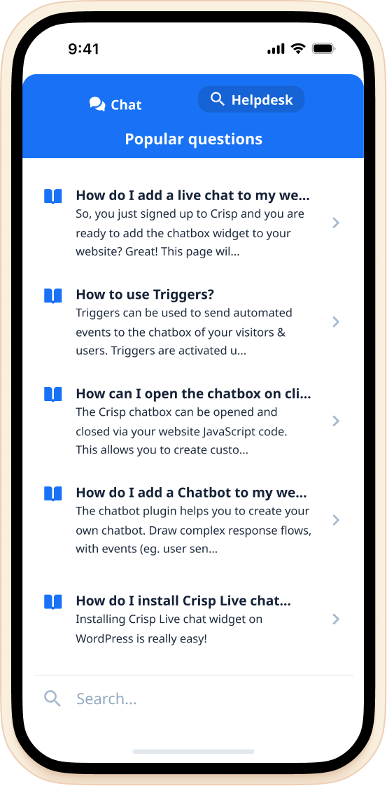 Chat SDK : Modern and lightweight SDK for Mobile and Web App - Crisp Chat SDK : Modern and lightweight SDK for Mobile and Web App - Crisp